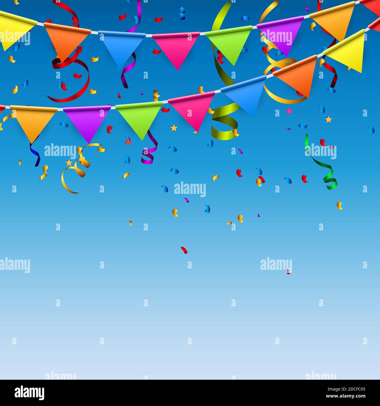 Party Background with Flags Illustration Stock Photo - Alamy