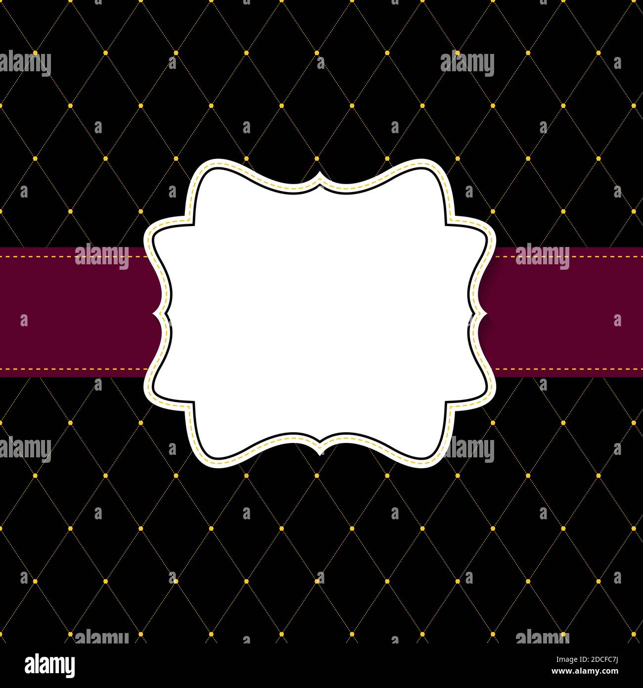 Vintage background with Frame Retro Illustration Stock Photo - Alamy