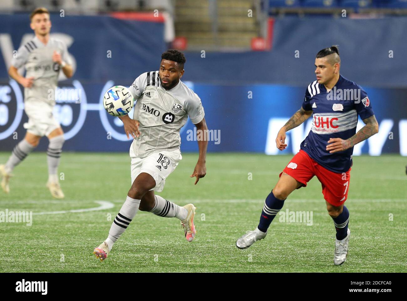 Gillette Stadium. 20th Nov, 2020. MA, USA; Montreal Impact forward Orji ...