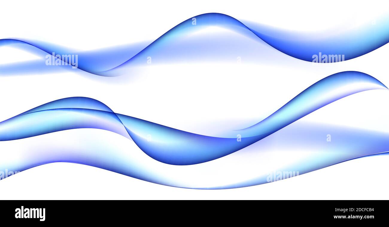 Abstract Wave on White Background. Illustration Stock Photo - Alamy