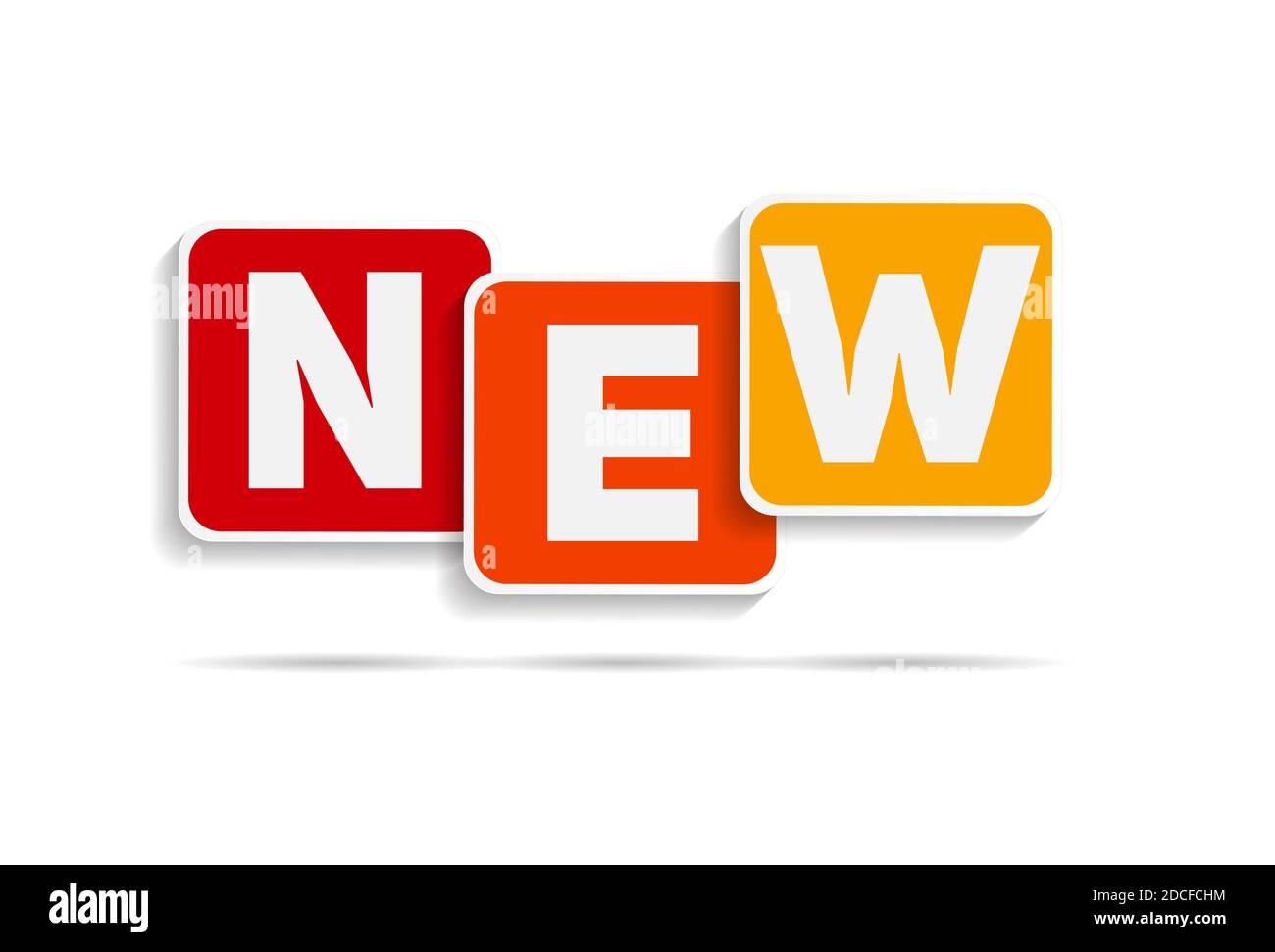 New Sign Template on White. Illustration Stock Photo - Alamy