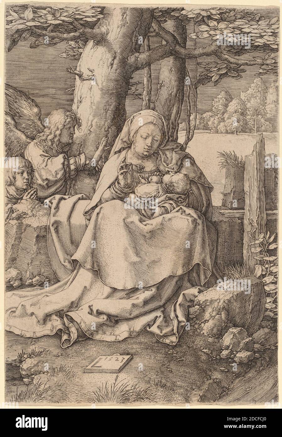 Lucas van Leyden, (artist), Netherlandish, 1489/1494 - 1533, The Virgin ...