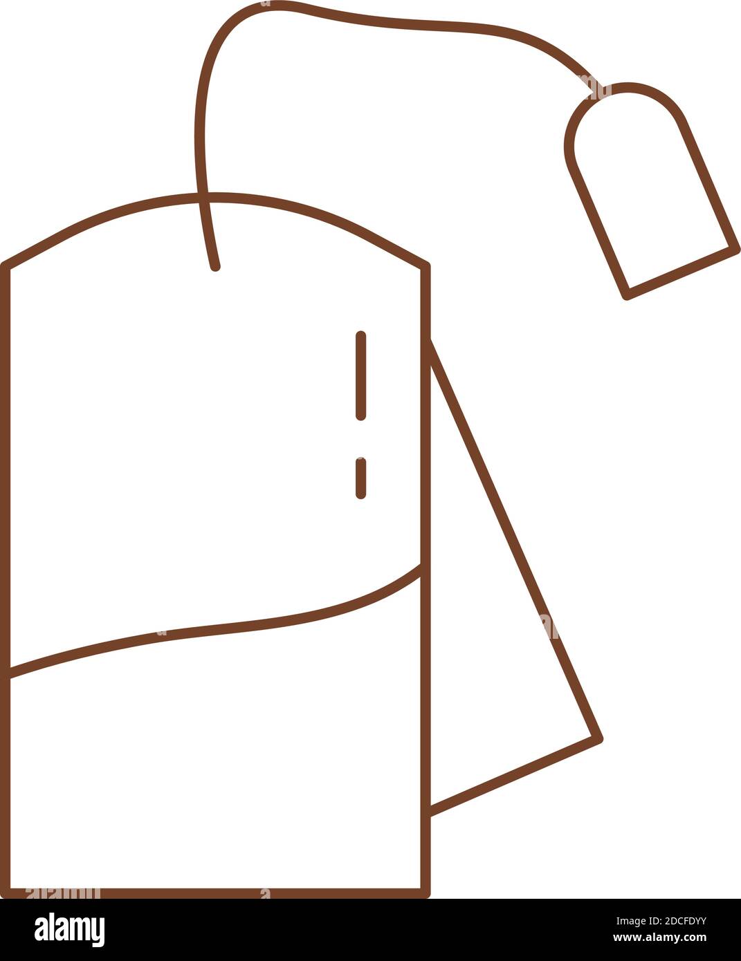 tea bag line style icon vector illustration design Stock Vector Image ...