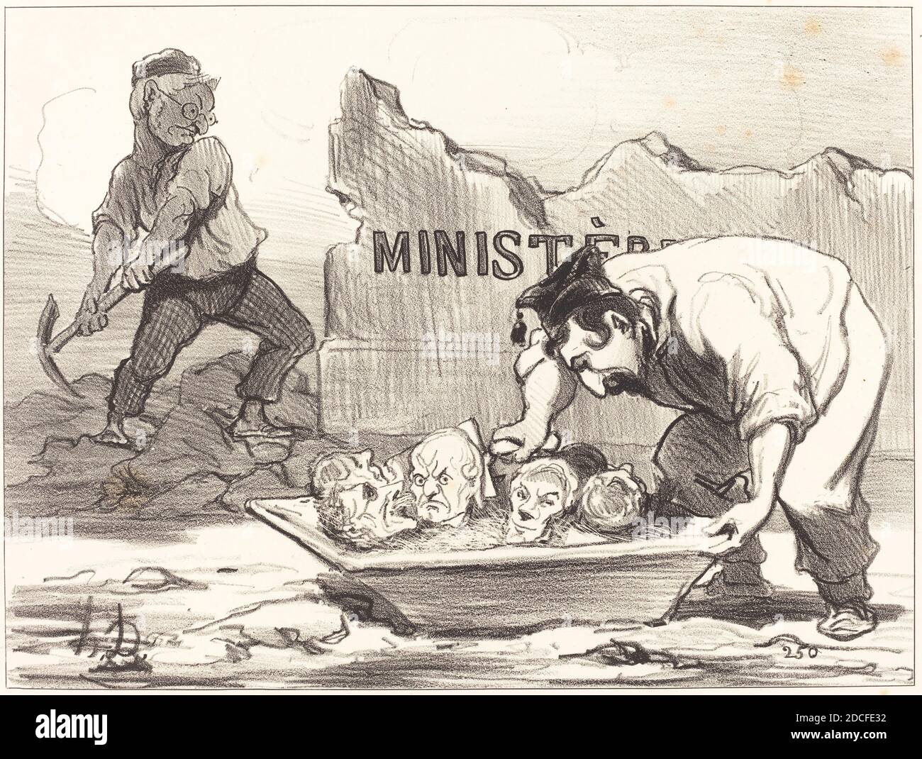 Honoré Daumier, (artist), French, 1808 - 1879, Un Replatrage ...