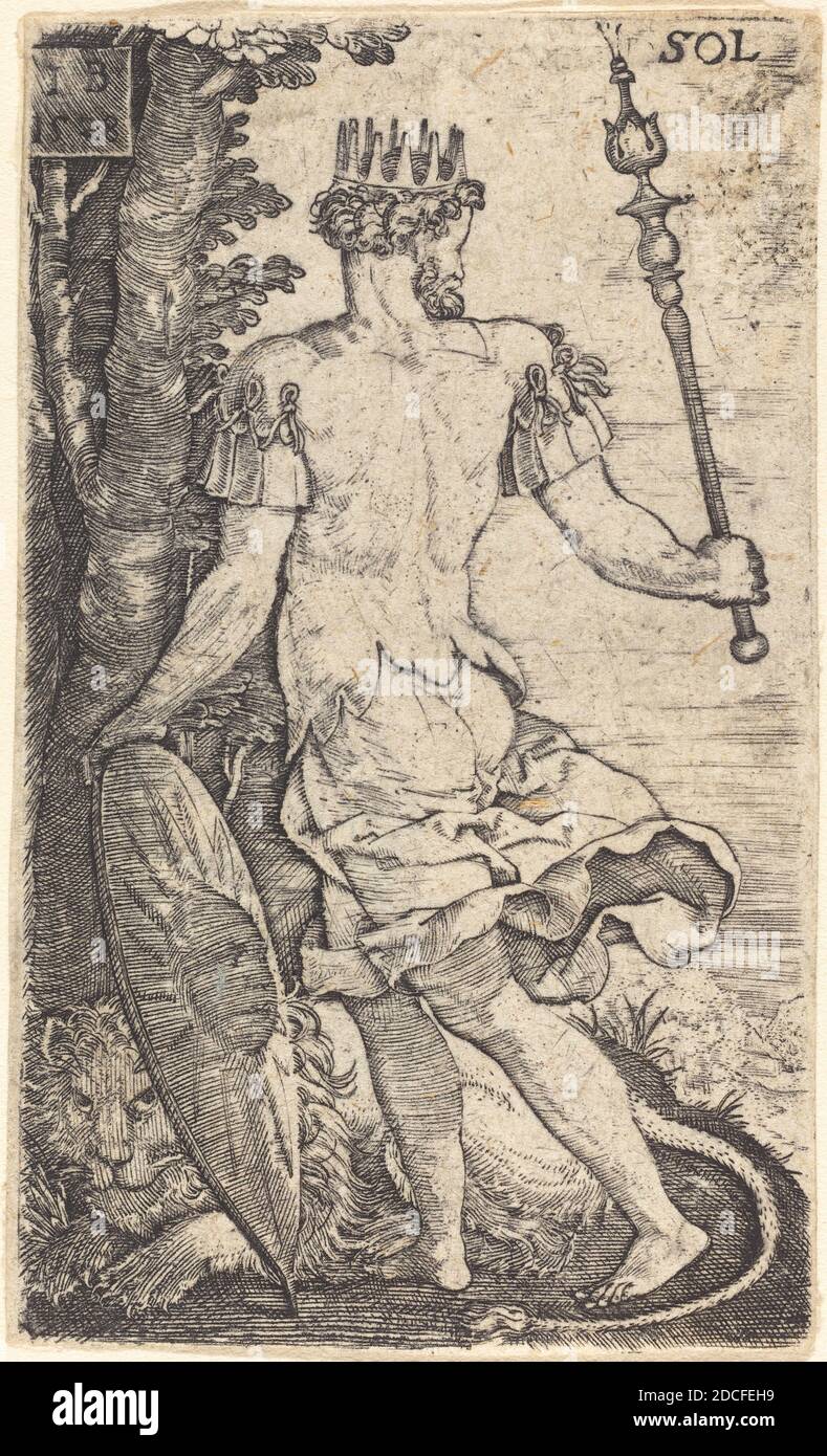 Master IB, (artist), German, active c. 1523/1530, Sol (The Sun), The ...