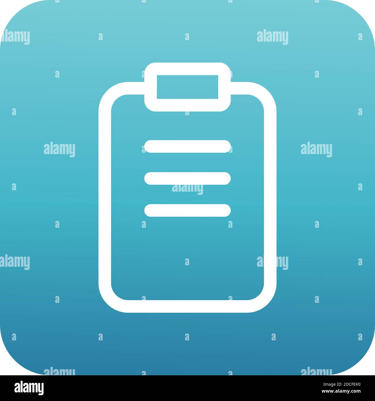 checklist interface block gradient style icon vector illustration ...