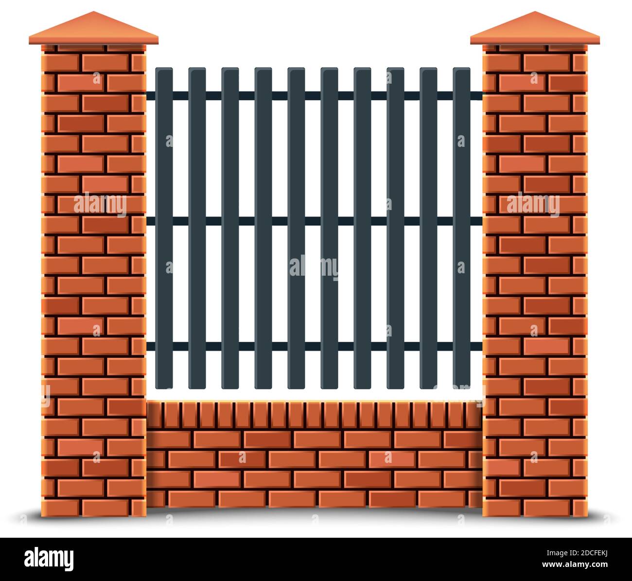 Metal safety railing on Stock Vector Images - Alamy