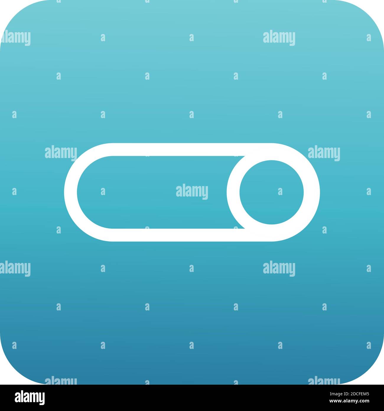 manual button interface block gradient style icon vector illustration ...