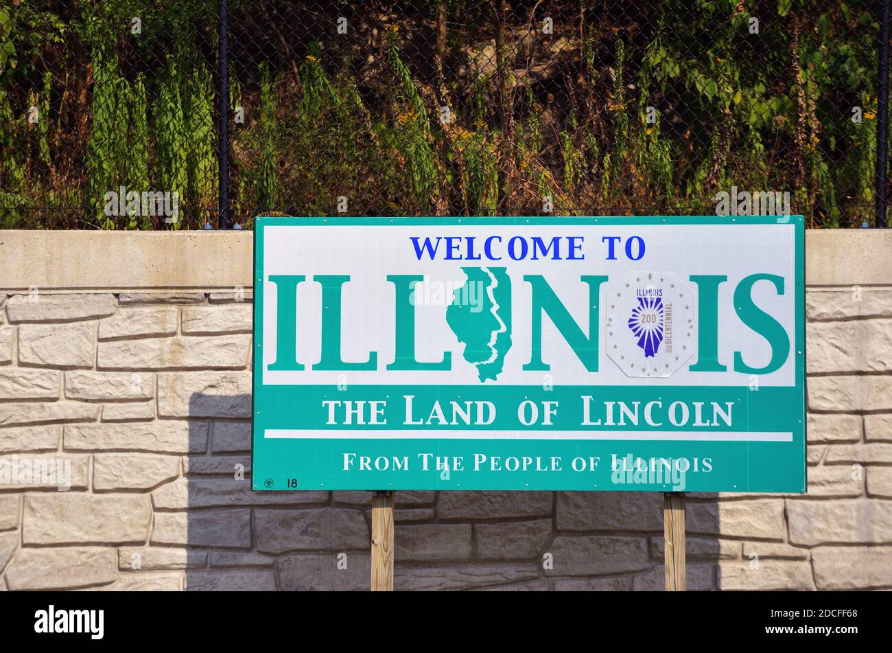 Illinois border hi-res stock photography and images - Alamy