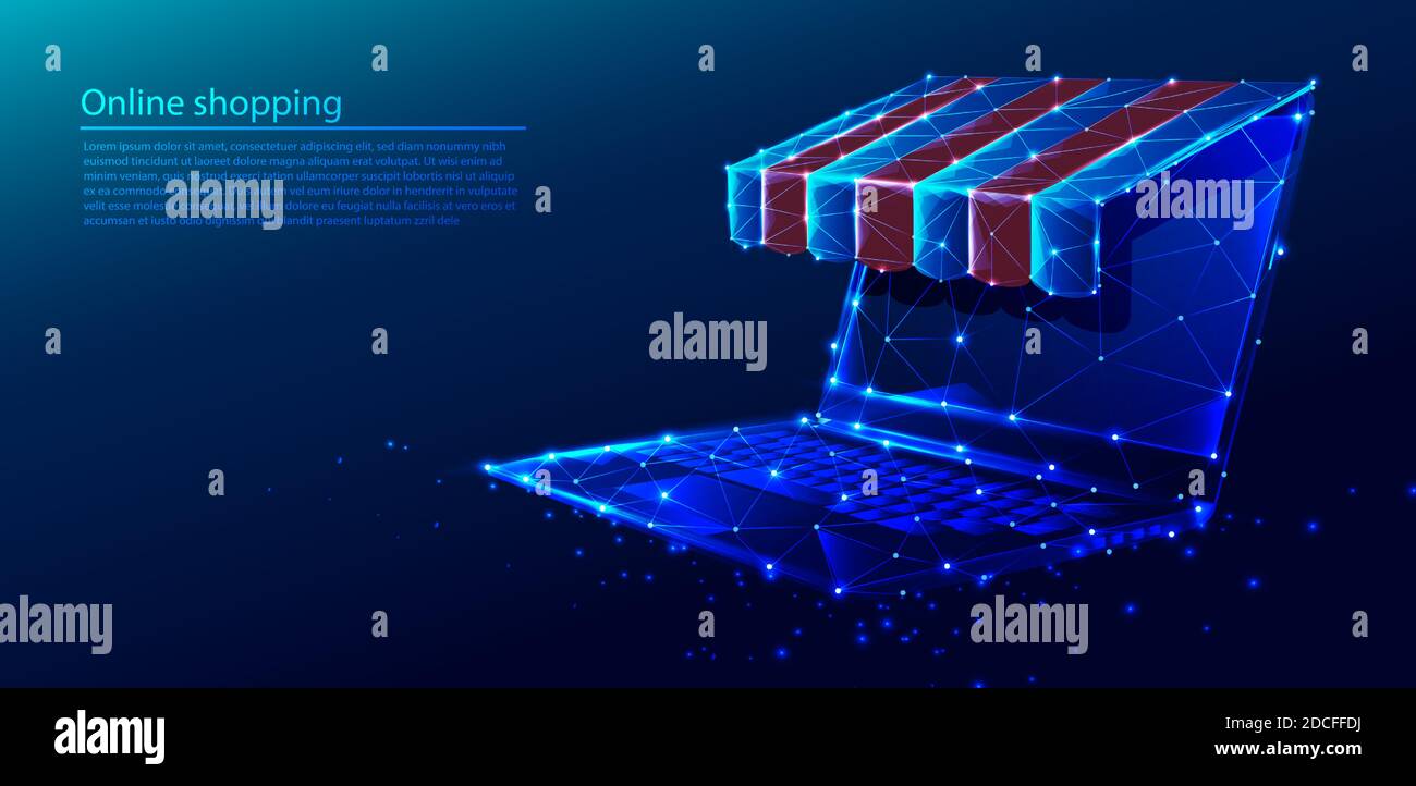 Futuristic shopping Stock Vector Images - Alamy