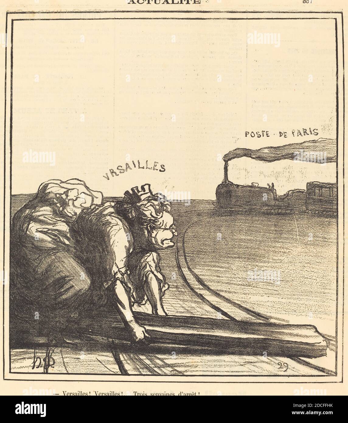 Honoré Daumier, (artist), French, 1808 - 1879, Versailles!... Trois ...