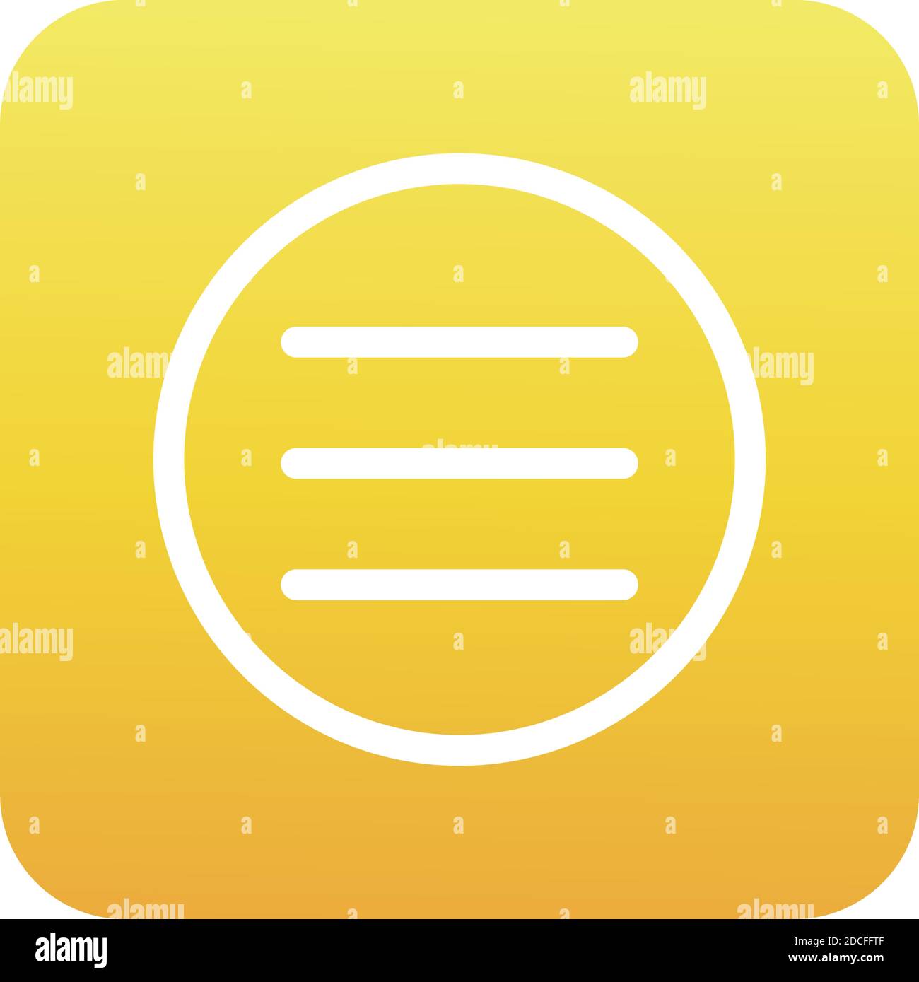 options menu interface block gradient style icon vector illustration ...
