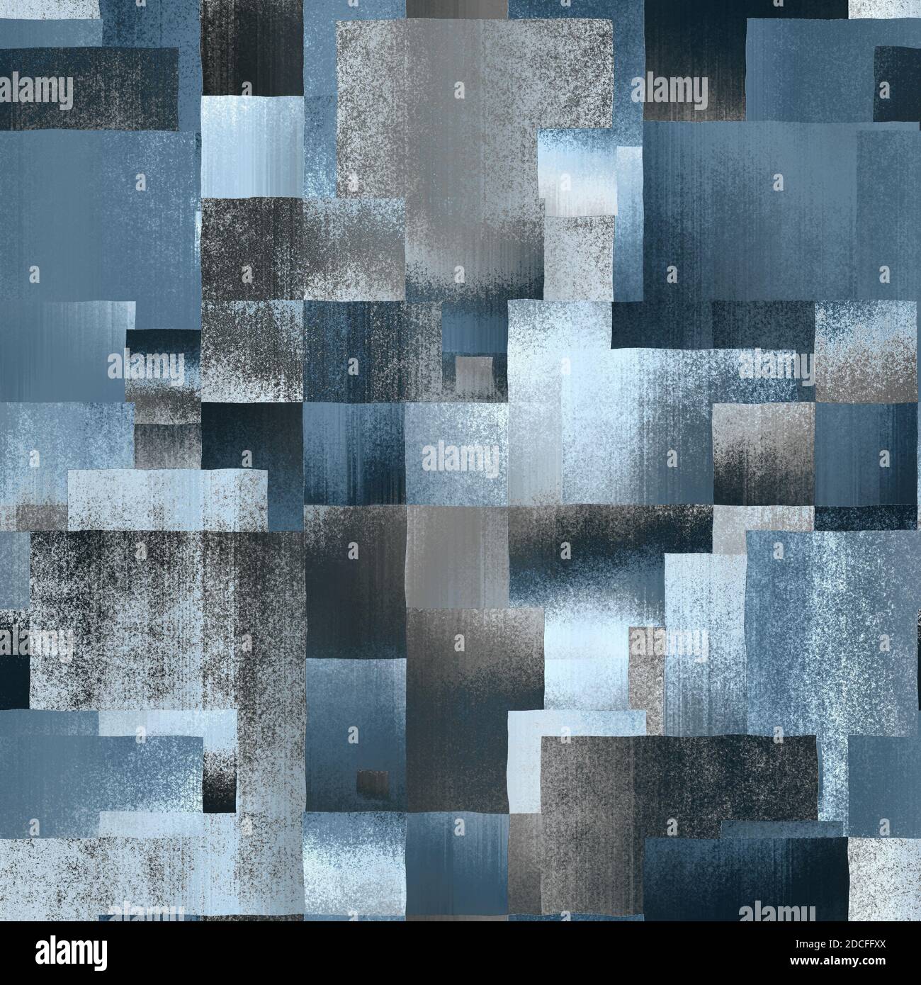 Seamless rectangle geo tile mosaic pattern swatch Stock Photo - Alamy