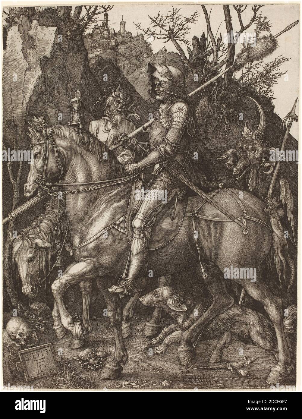 Knight and death and devil Cut Out Stock Images & Pictures - Alamy