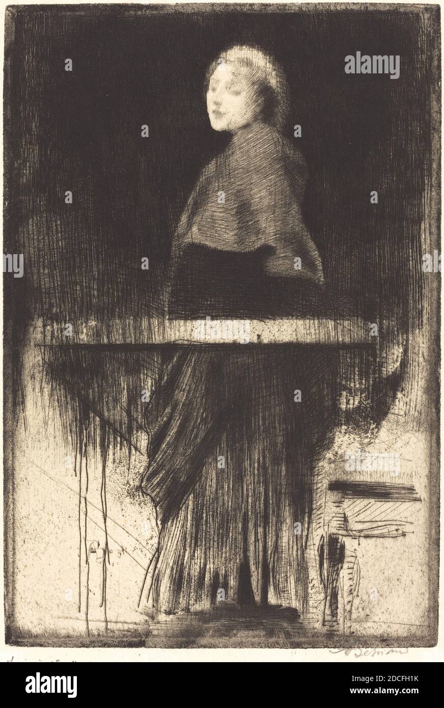 Albert Besnard, (artist), French, 1849 - 1934, Woman in a Cape (La ...