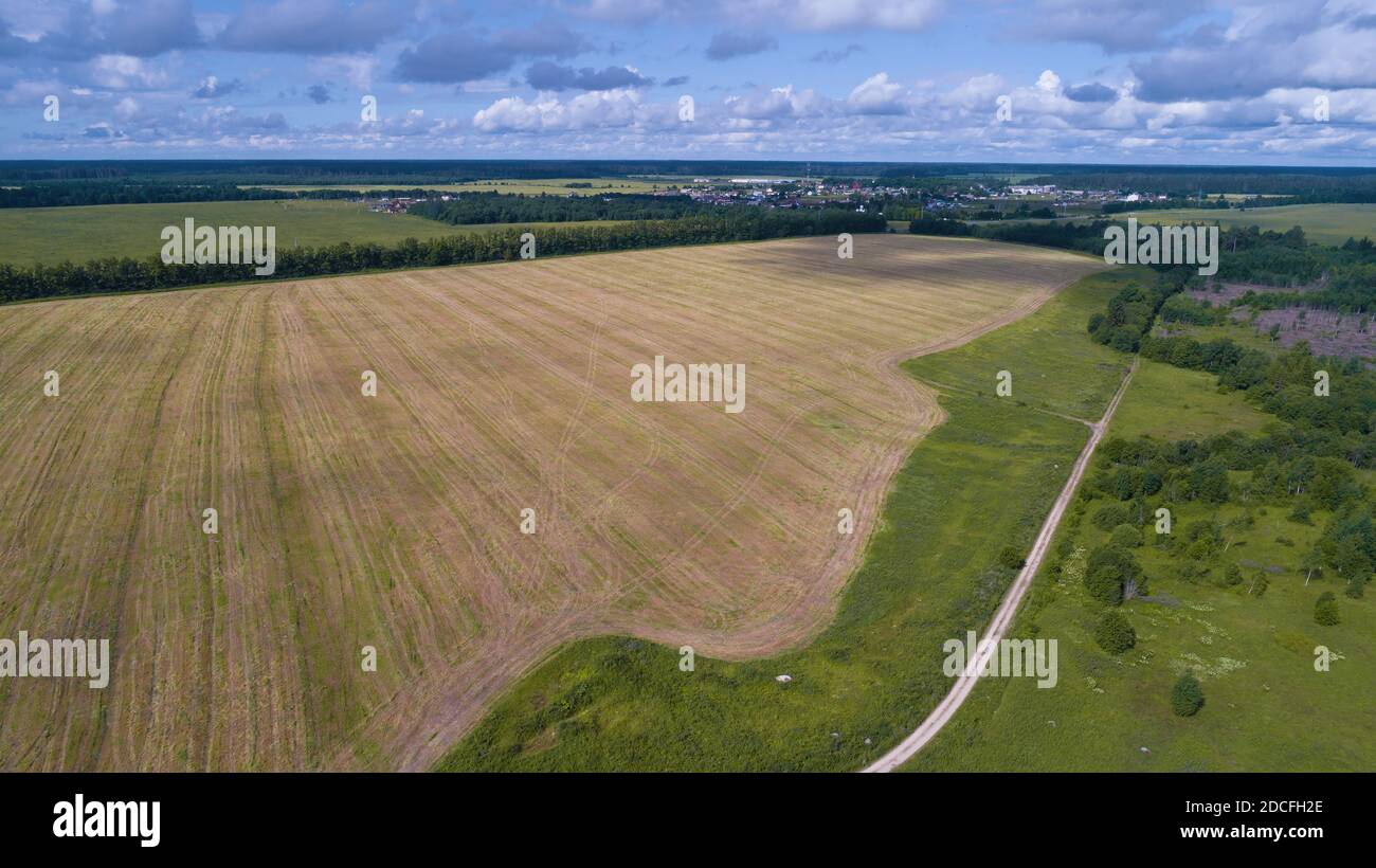 Rural aerial field hi-res stock photography and images - Alamy