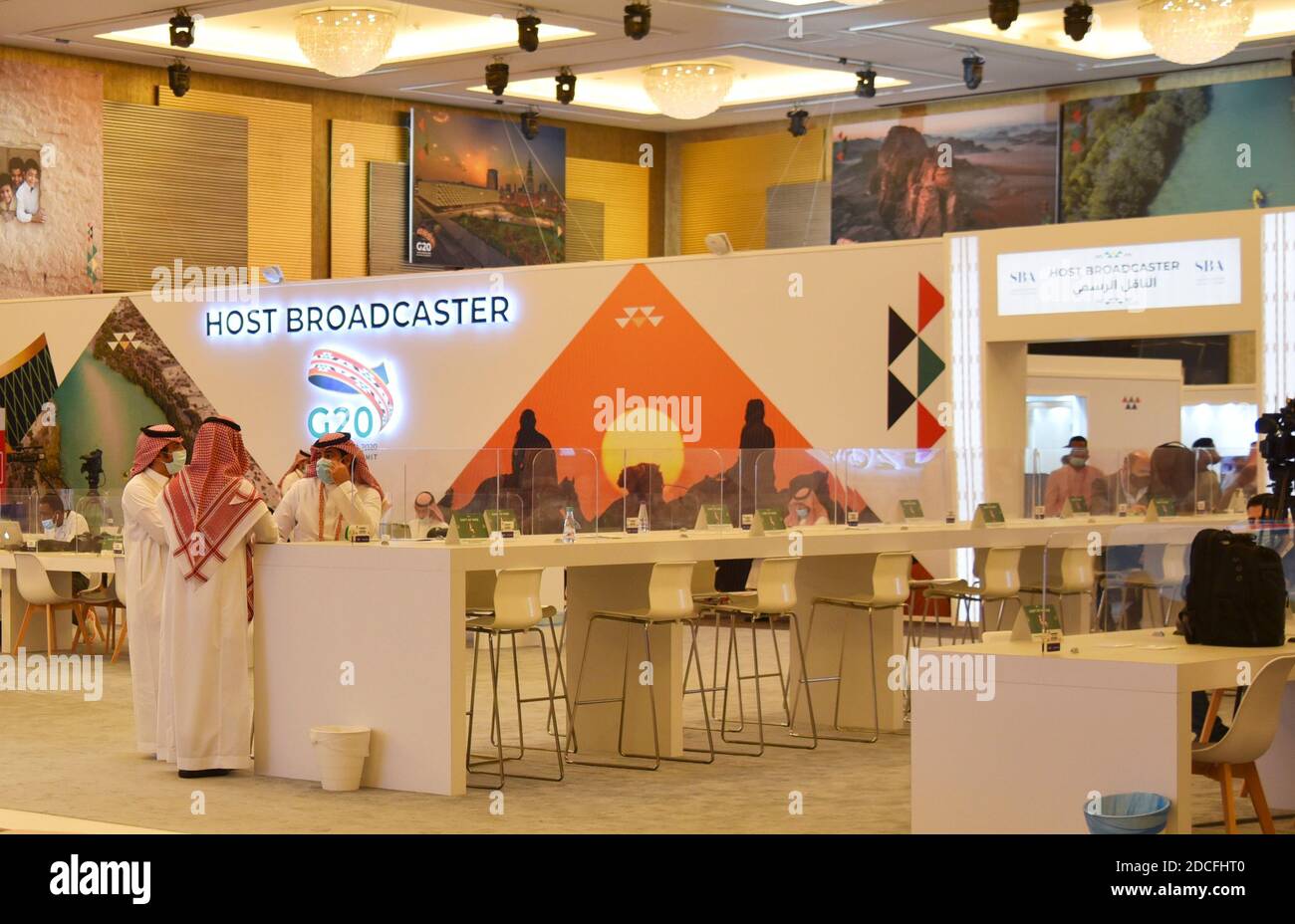 Riyadh. 19th Nov, 2020. Photo taken on Nov. 19, 2020 shows the media ...