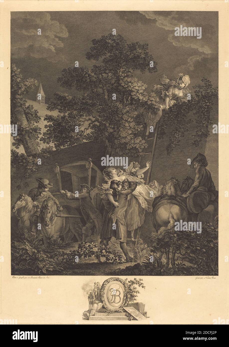 Nicolas ponce after pierre antoine baudouin hi-res stock photography ...