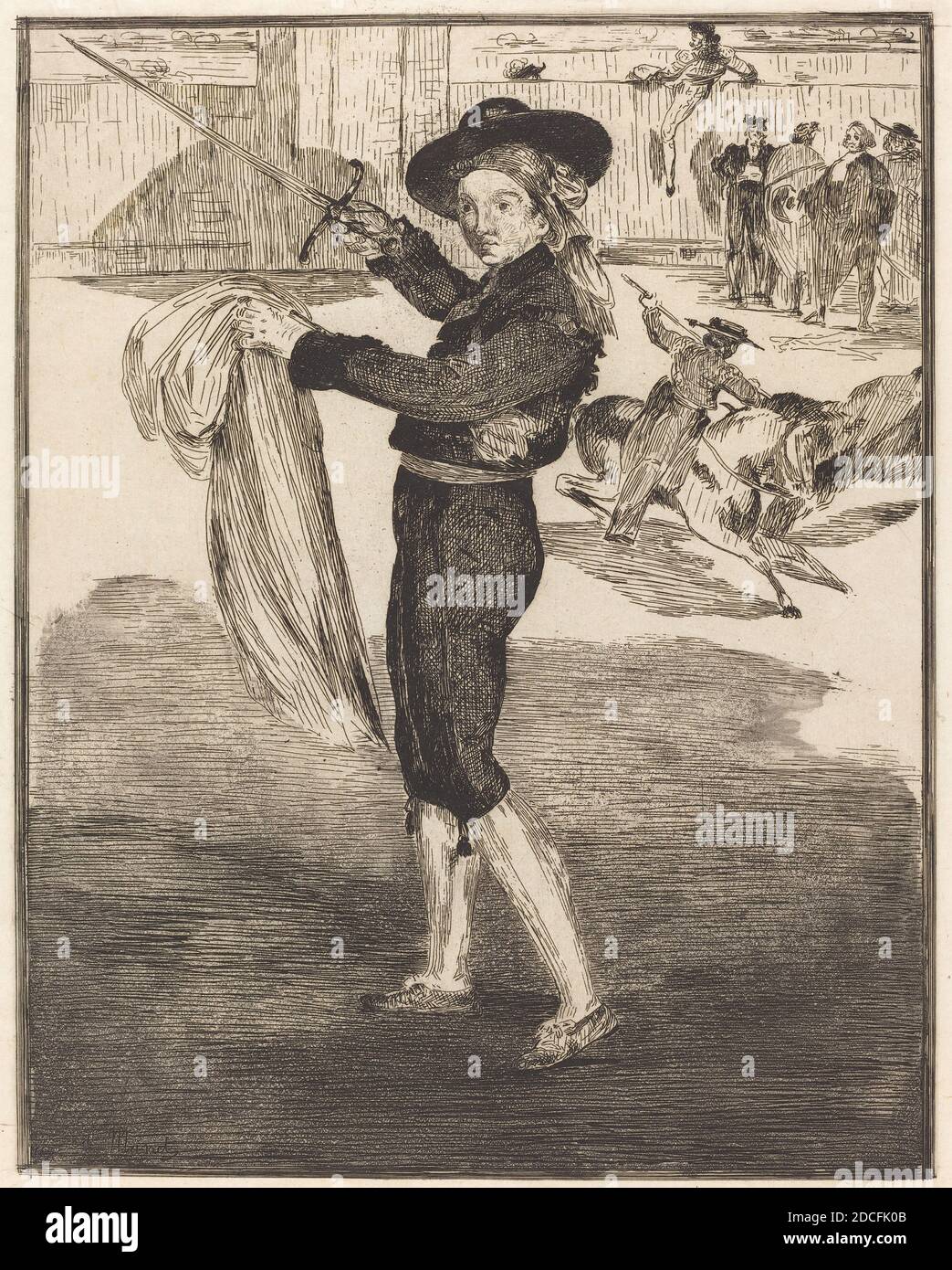 Edouard Manet, (artist), French, 1832 - 1883, Mlle. Victorine in the ...