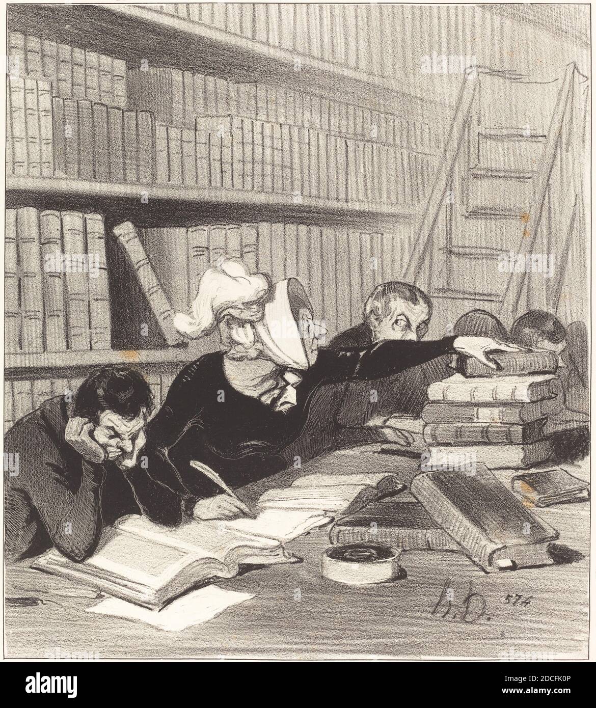 Honoré Daumier, (artist), French, 1808 - 1879, Monsieur, pardon si je ...