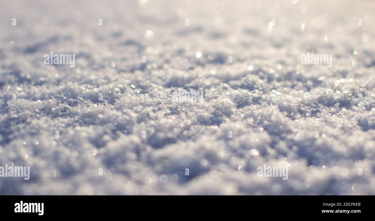 Clean, white snow close up. Winter background Stock Photo - Alamy