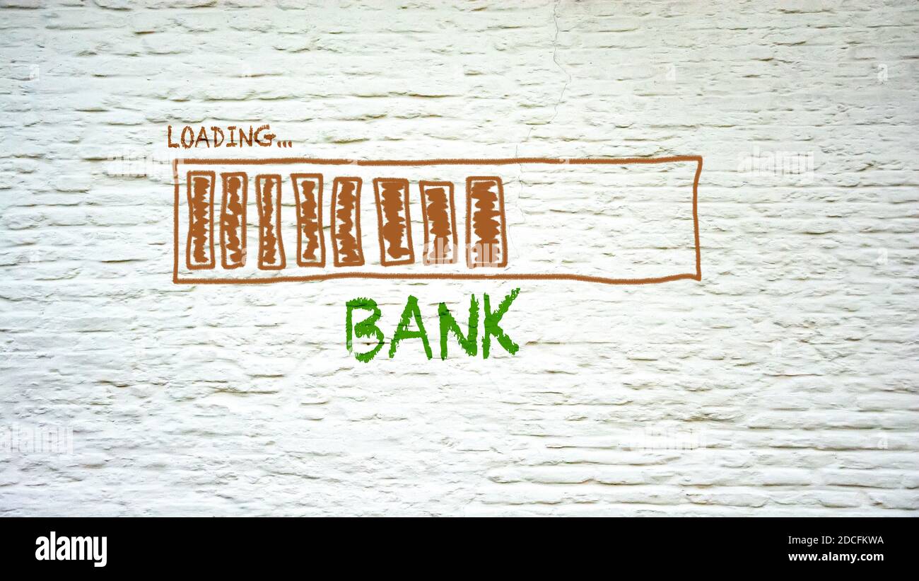 Street Sign the Direction Way to Bank Stock Photo - Alamy