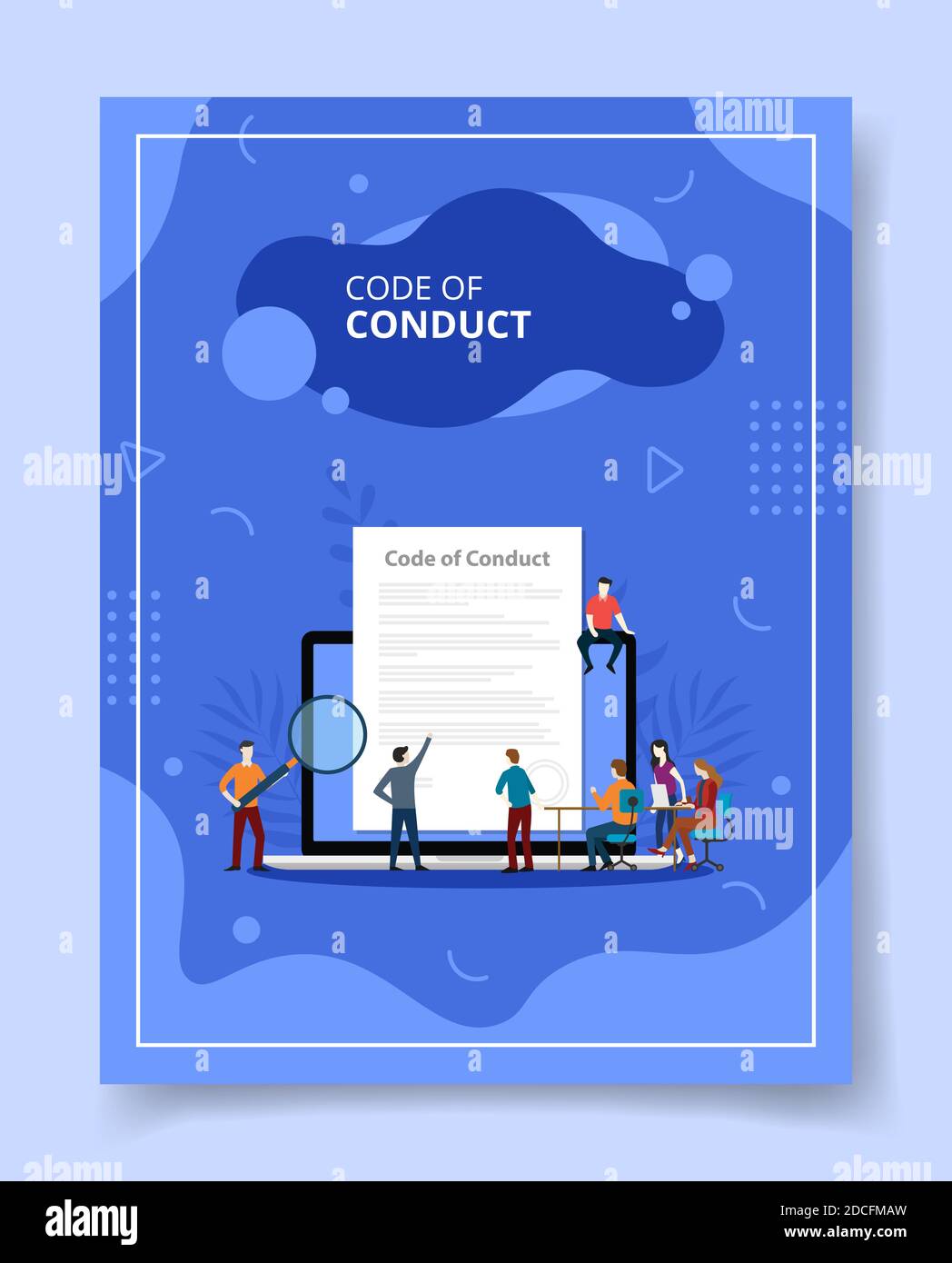 Code of conduct book Stock Vector Images - Alamy