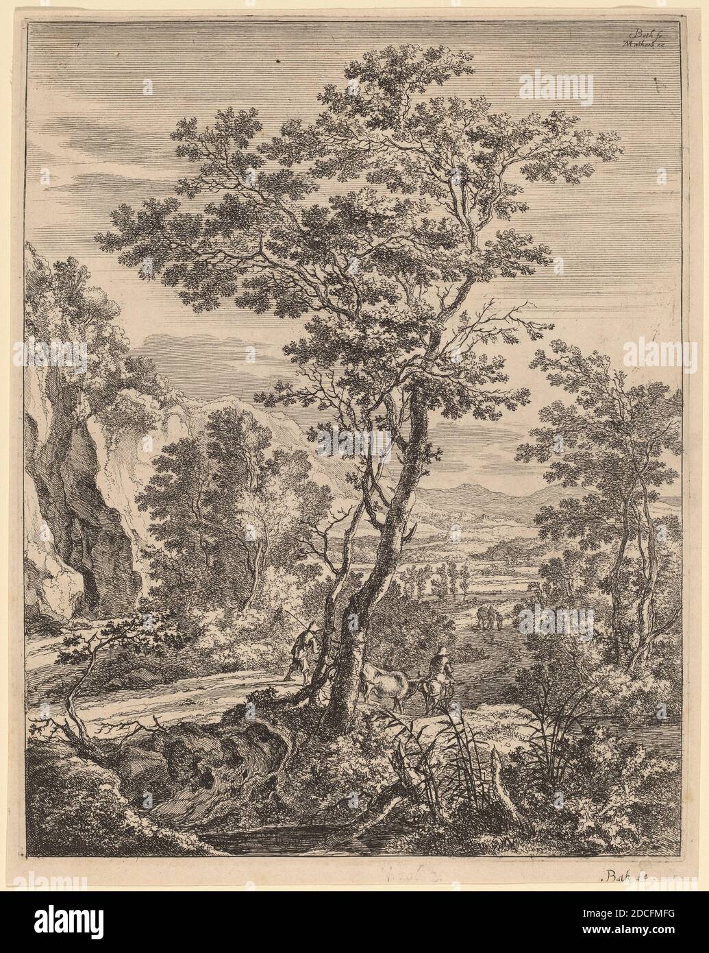 Jan Both, (artist), Dutch, 1615/1618 - 1652, The Large Tree, Upright ...