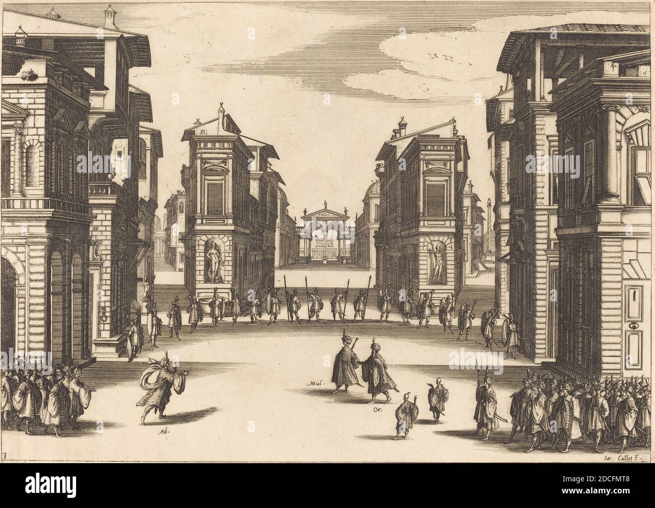 Jacques Callot, (artist), French, 1592 - 1635, Solimano, Act III ...