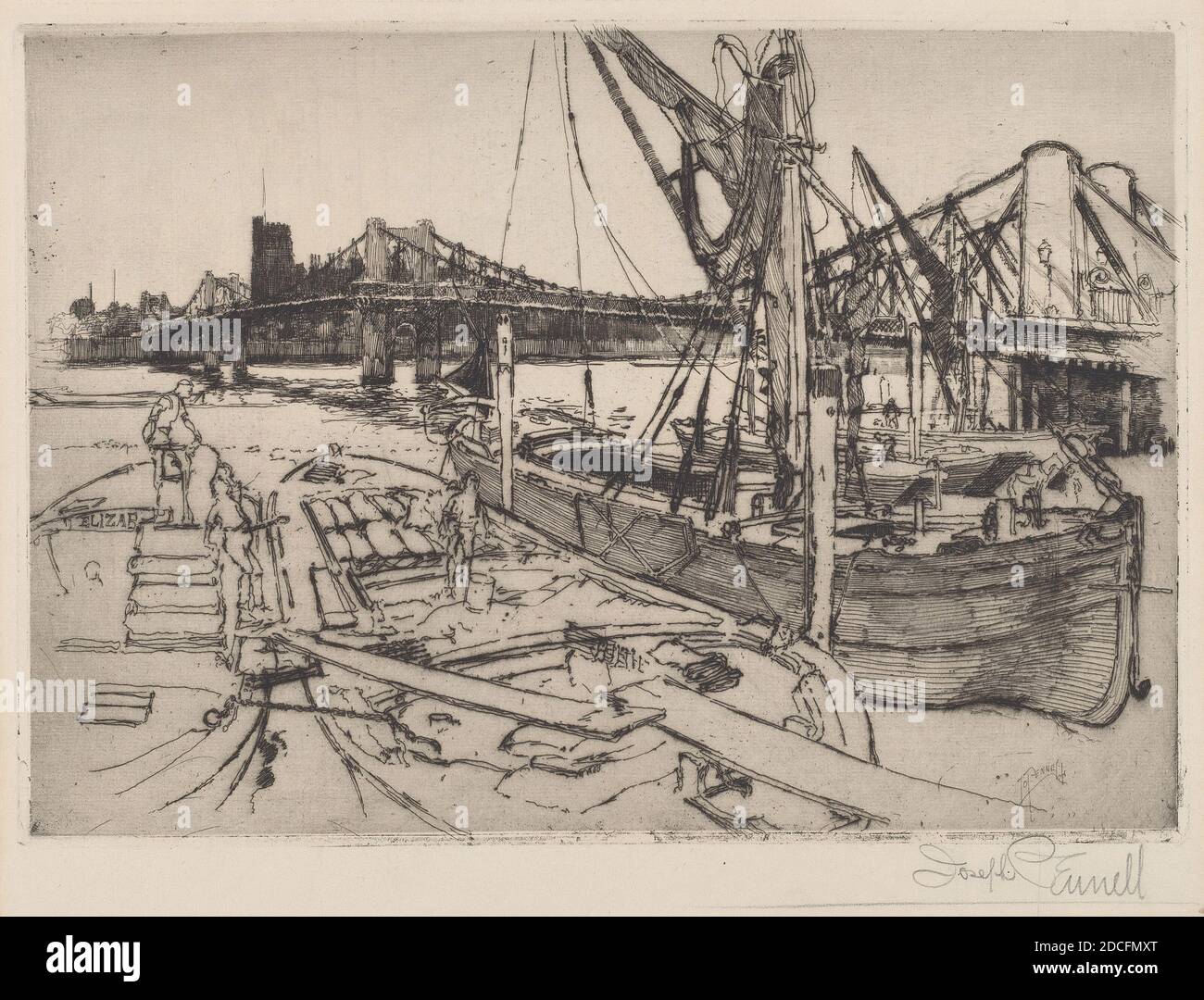Joseph Pennell, (artist), American, 1857 - 1926, Chelsea, No.II, 1886 ...