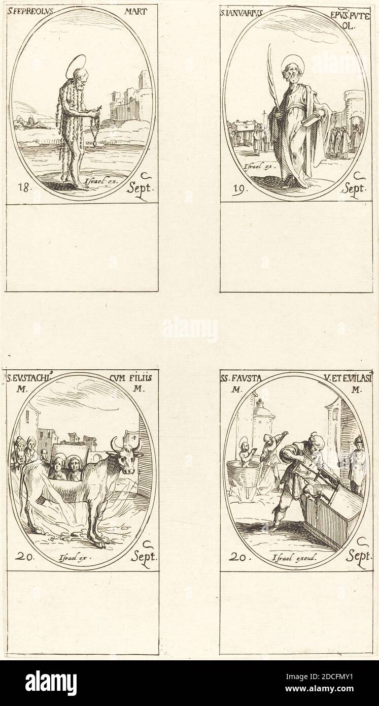 Jacques Callot, (artist), French, 1592 - 1635, St. Ferreolus; St ...