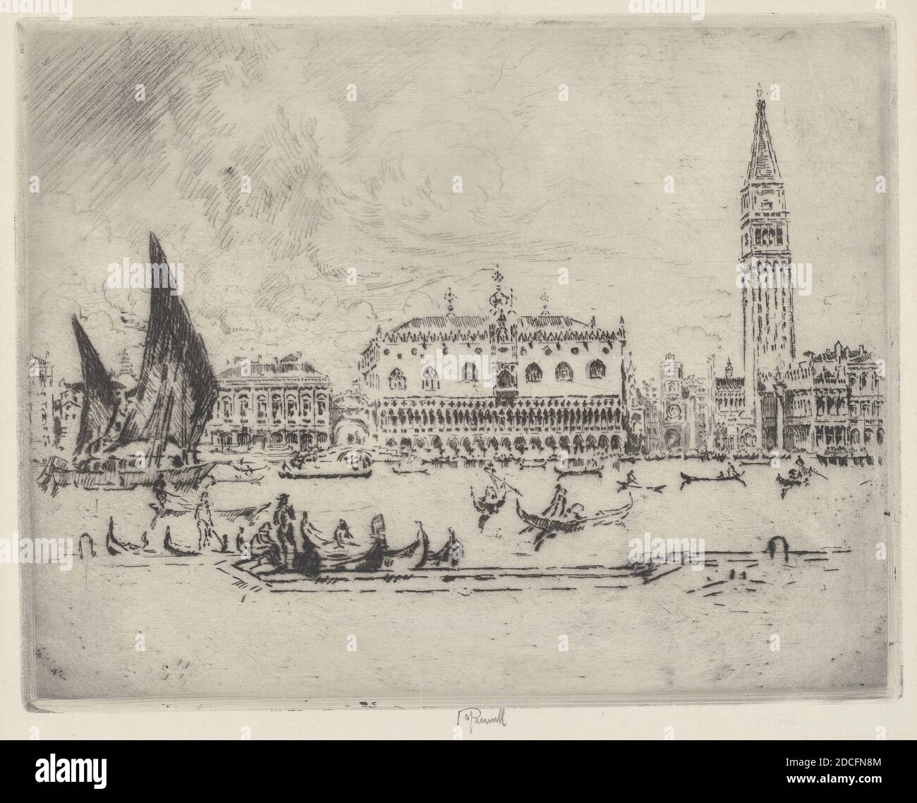 Joseph Pennell, (artist), American, 1857 - 1926, The Doge's Palace ...