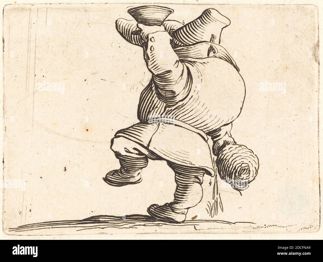Jacques Callot, (artist), French, 1592 - 1635, The Drinker, Back View ...
