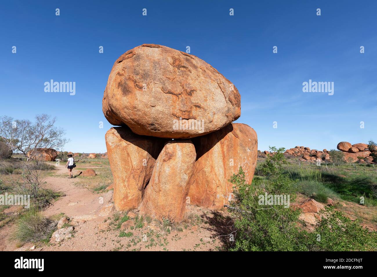 The Devils Marbles are a natural rock formation in the outback of the ...