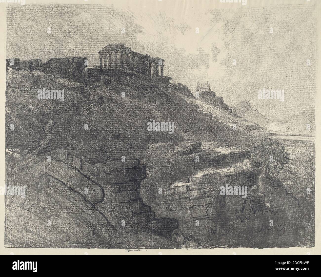 Joseph Pennell, (artist), American, 1857 - 1926, The Temples on the ...