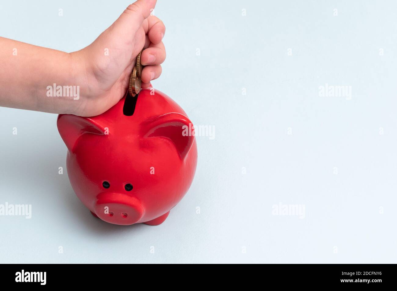 Close up childs hand puts hi-res stock photography and images - Alamy