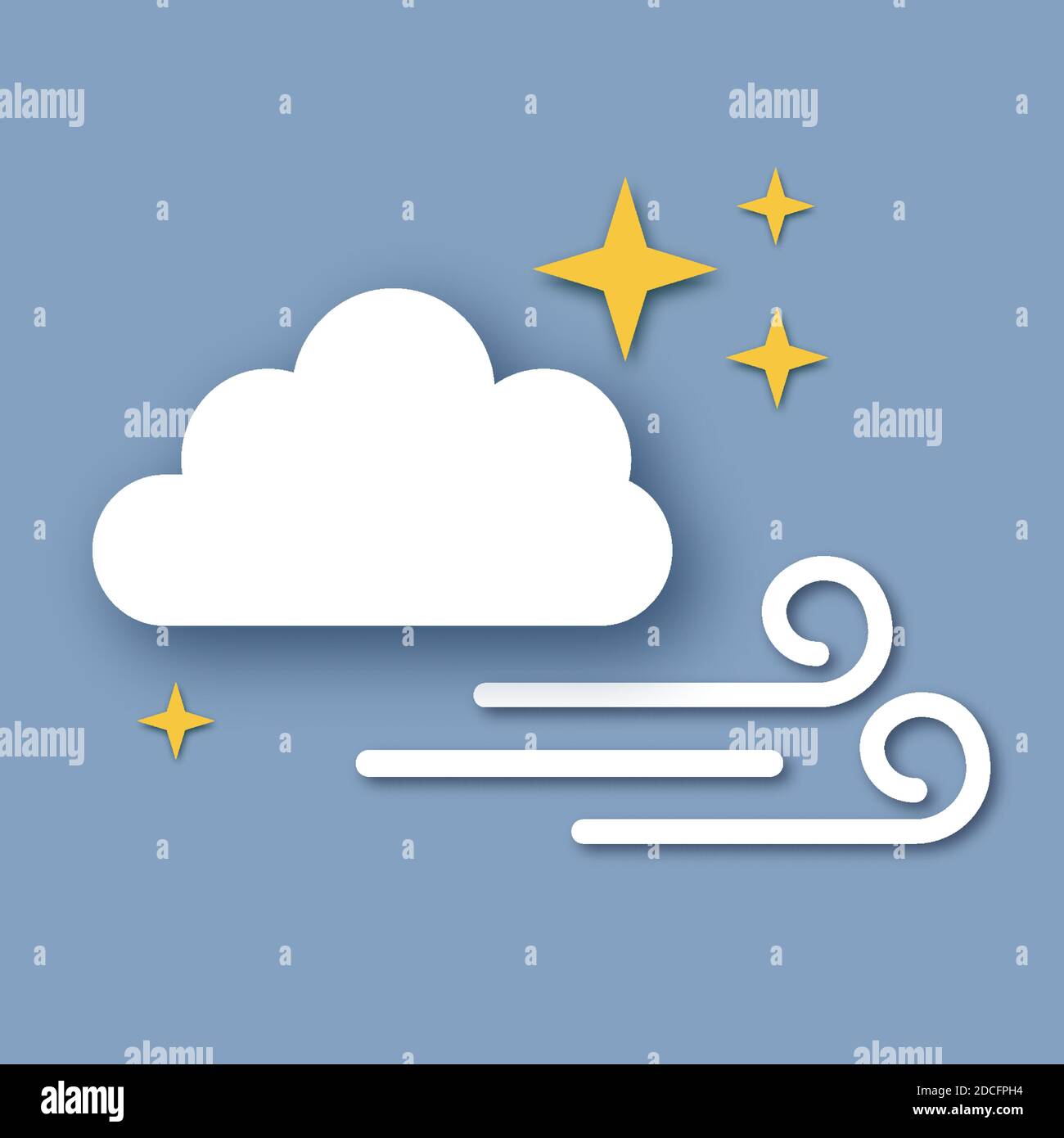 Cloud face blowing Stock Vector Images - Alamy