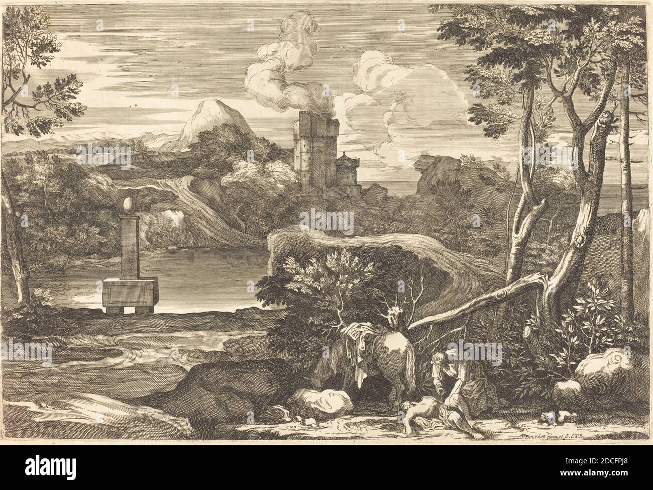 Sébastien Bourdon, (artist), French, 1616 - 1671, The Samaritan Pours ...