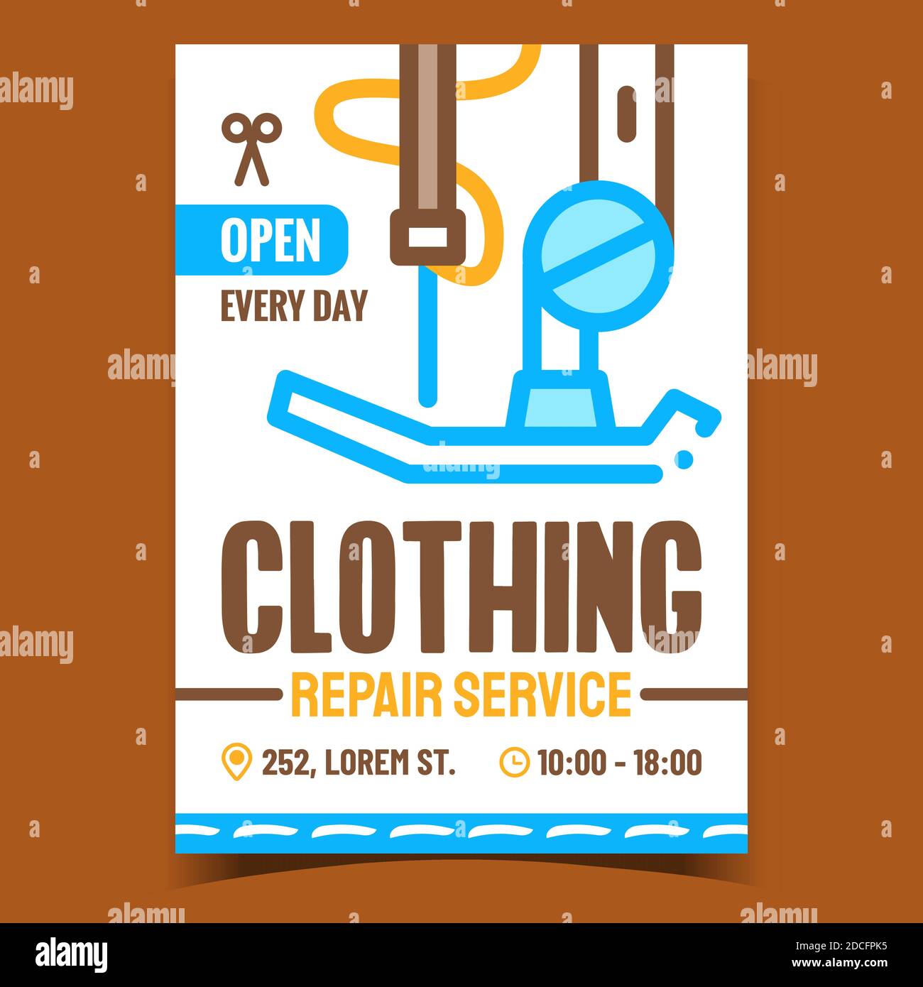 Clothing repair Stock Vector Images - Alamy