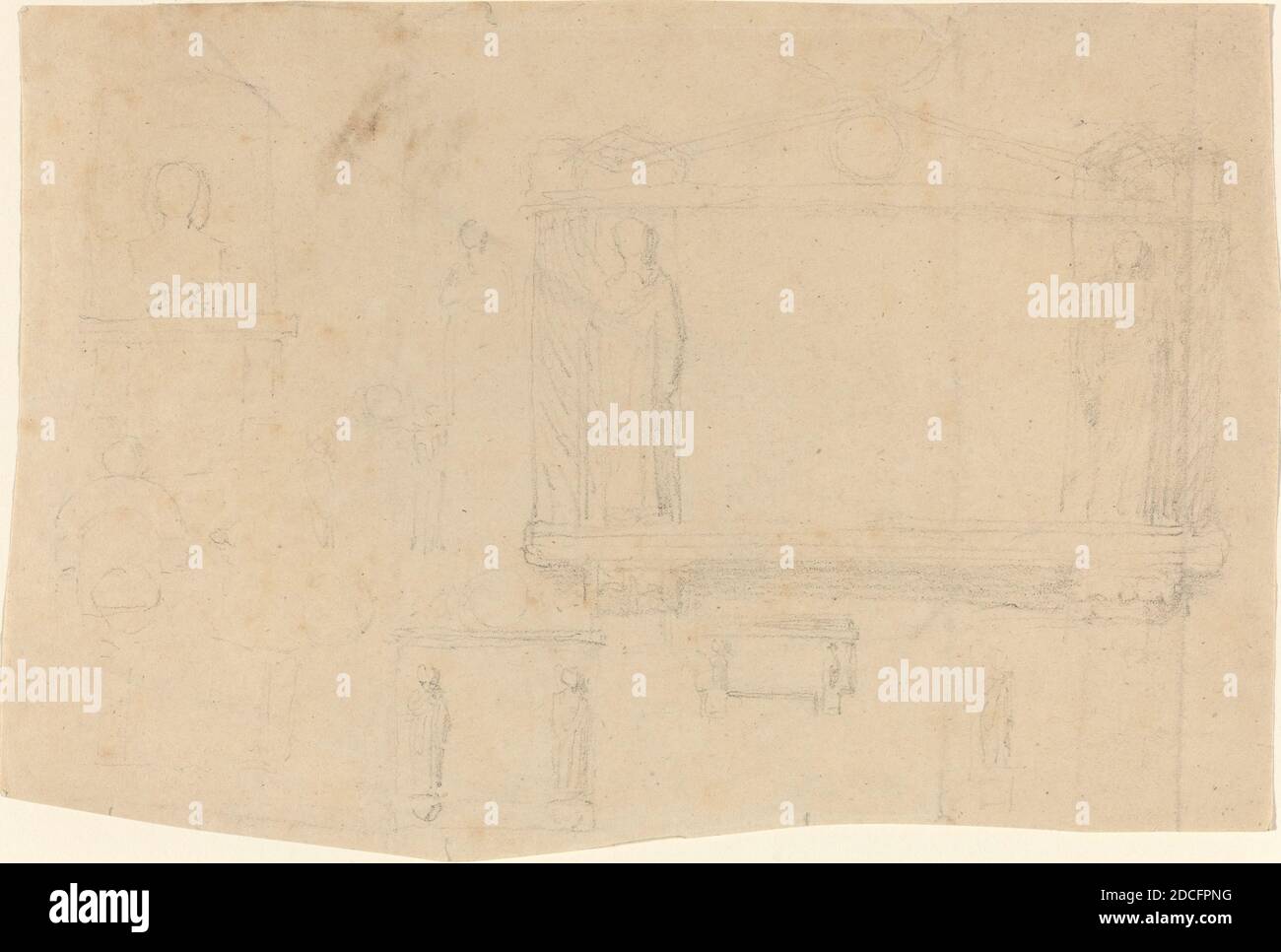 John Flaxman, (artist), British, 1755 - 1826, Designs for Monuments ...