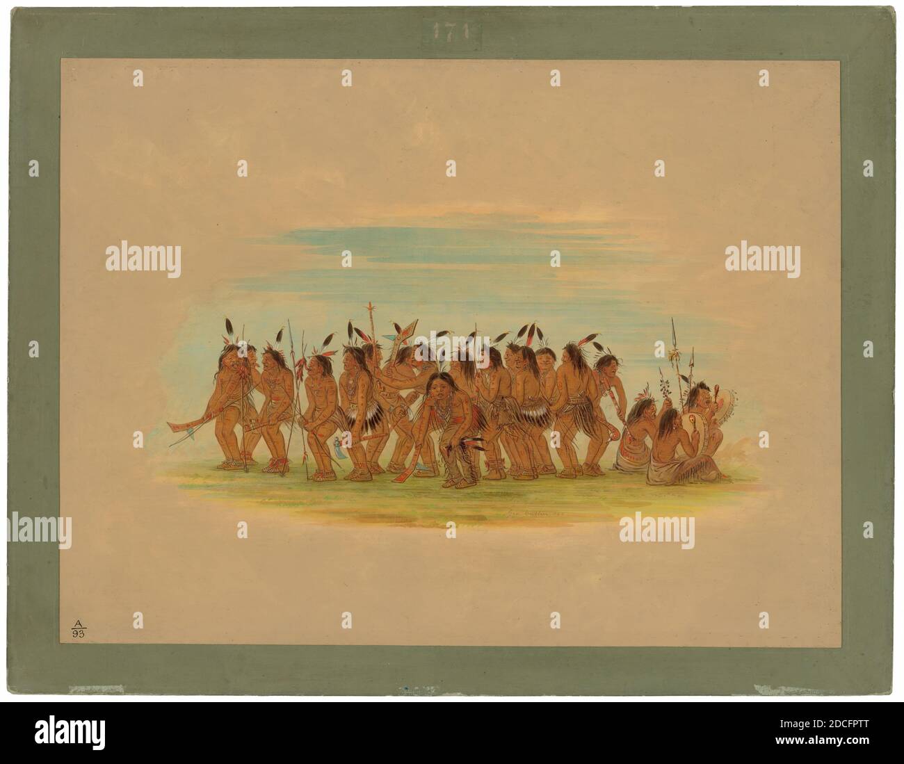 George Catlin, (artist), American, 1796 - 1872, Dog Dance - Sioux, 1861 ...