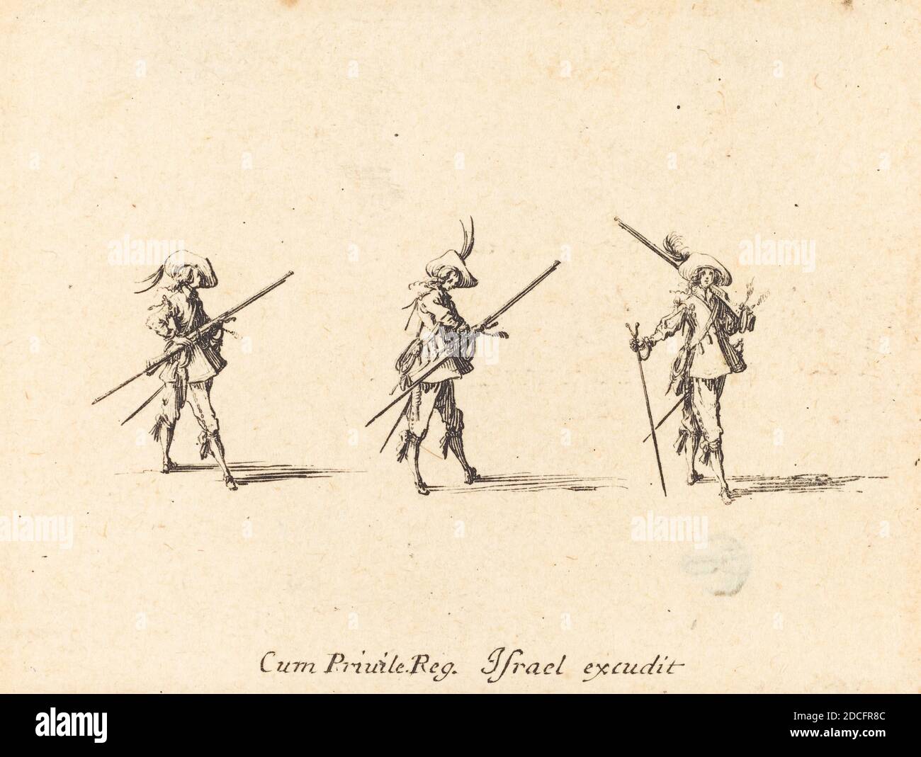 Jacques Callot, (artist), French, 1592 - 1635, Drill with the Musket ...