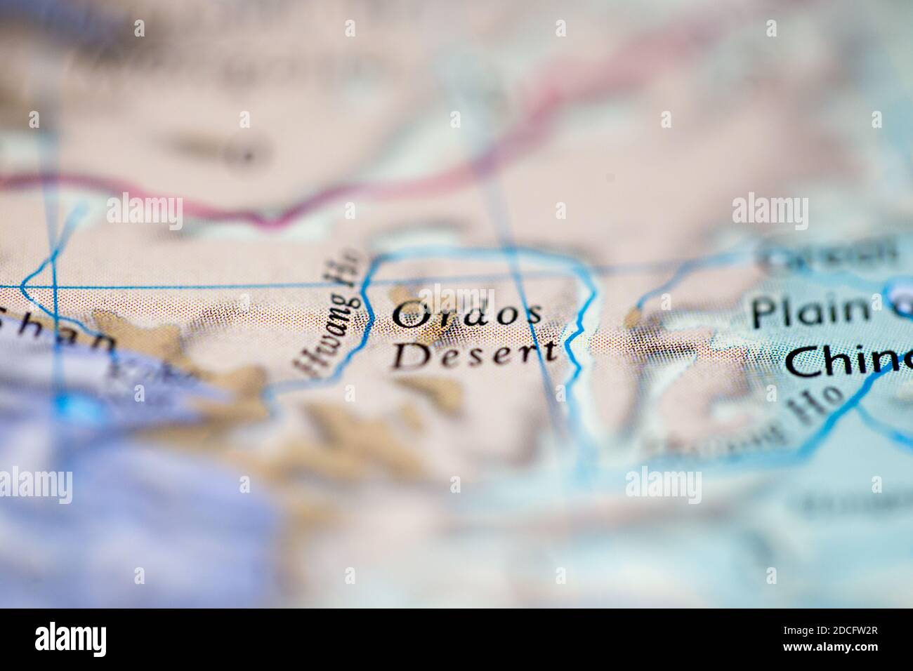 Asia Physical Map Deserts