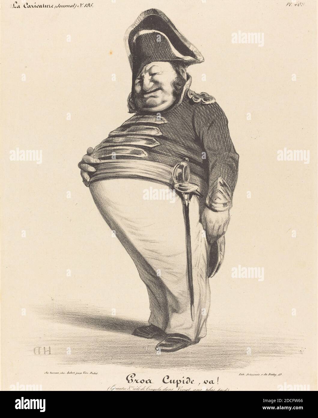 Honoré Daumier, (artist), French, 1808 - 1879, Gros Cupide, va!, La ...