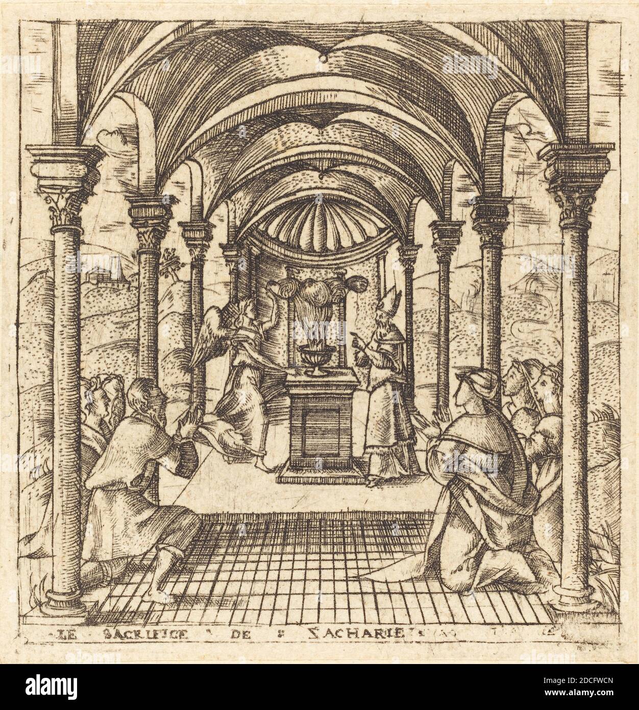 Léonard Gaultier, (artist), French, 1561 - 1641, Zacharias and the ...