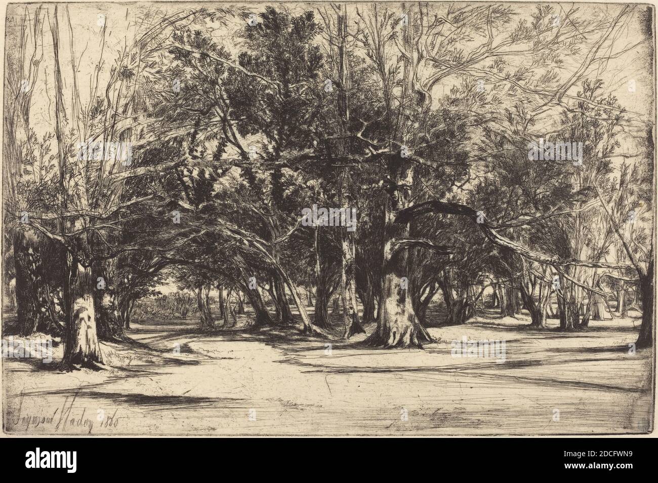 Francis Seymour Haden, (artist), British, 1818 - 1910, A By-Road in ...