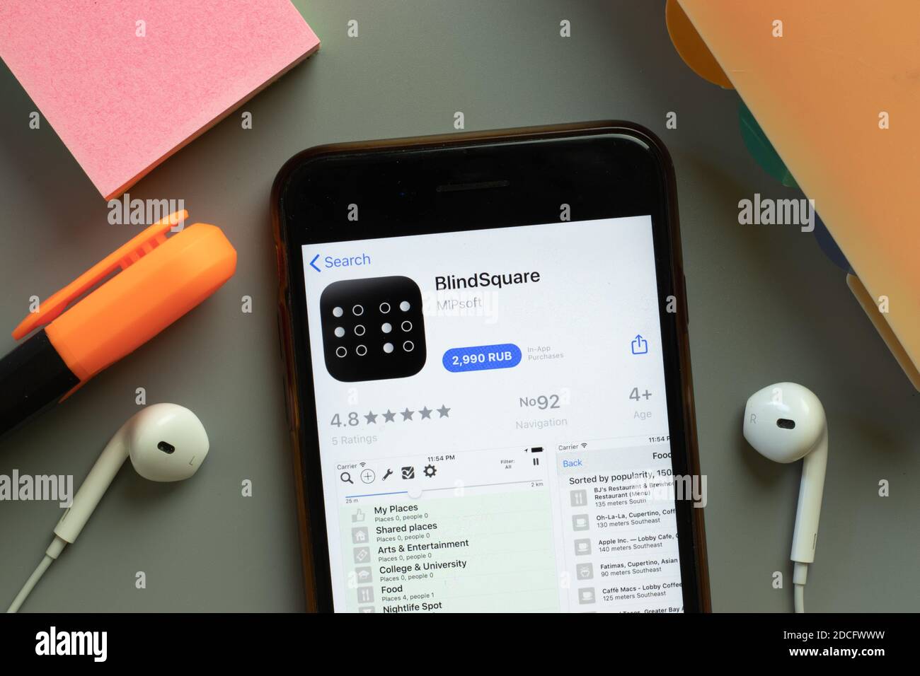 New York, United States - 7 November 2020: BlindSquare app store logo ...