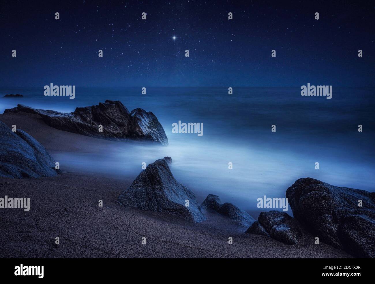 Clear Blue Night Sky