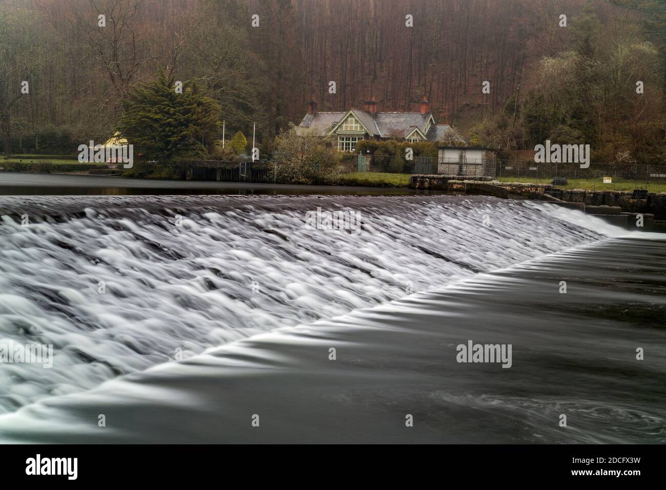 Lopwell; Wier; River Tavy; Devon; UK Stock Photo - Alamy