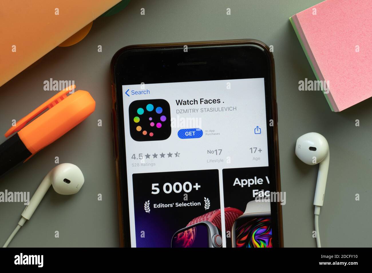 New York, United States - 7 November 2020: Watch Faces app store logo ...